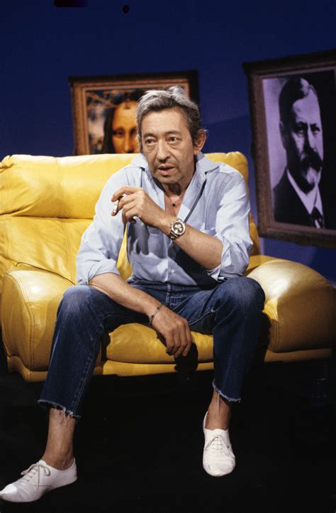 Photo Archives En France à Paris Serge Gainsbourg Sur Un Plateau