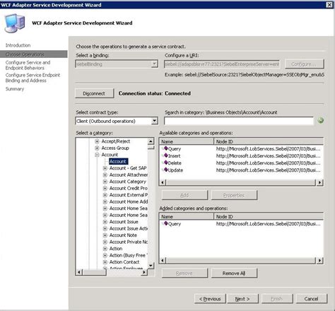 1단계 Siebel 비즈니스 구성 요소 작업을 Wcf 서비스로 게시 Biztalk Server Microsoft Learn