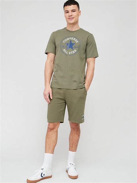 Converse Chuck Patch Short Sleeve Tee Khaki Uk