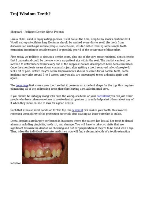 Tmj Wisdom Teeth