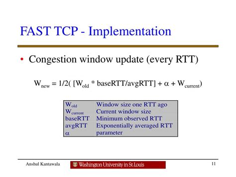 Ppt Fast Tcp From Theory To Experiments Powerpoint Presentation