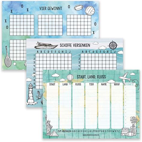 Notepad Set 9 Games Xxl Boys Bigamart