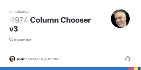 Column Chooser V3 · Issue 974 · Brimdata Zui · Github