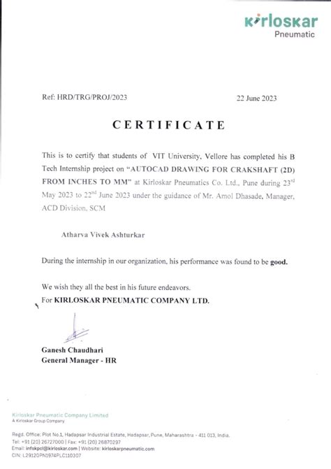 Atharva Ashturkar On Linkedin Internshipexperience Professionalgrowth