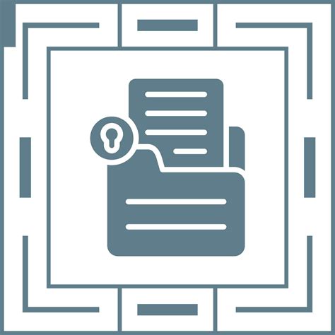 Document Lock Vector Icon 26671432 Vector Art At Vecteezy