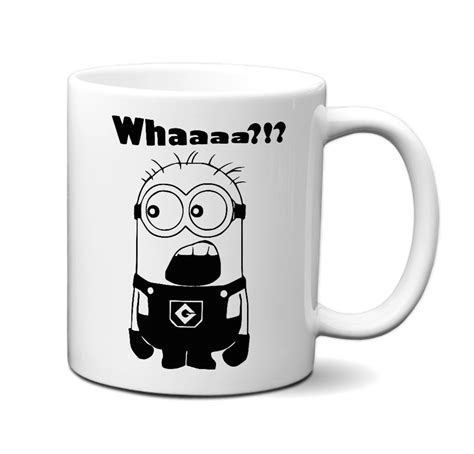 Caneca Engraçada Minion Whaaa Meu Malvado Favorito Presente