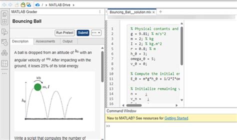 Submit Solution In Matlab Online Matlab Simulink