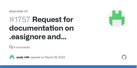 Request For Documentation On Easignore And RequireCommit In Eas Json