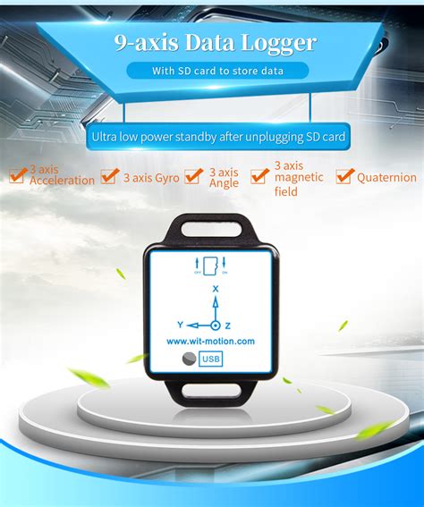 9 Axis Accelerometer Data Logger Gyroangle Xy 005° Accuracymagnetometer