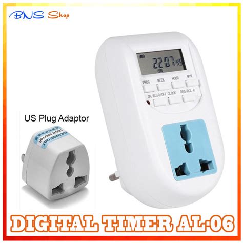 Digital Timer Al 06 Al 16u Electronic Digital Mains Eu Us Plug In Timer Switch Socket Lazada Ph