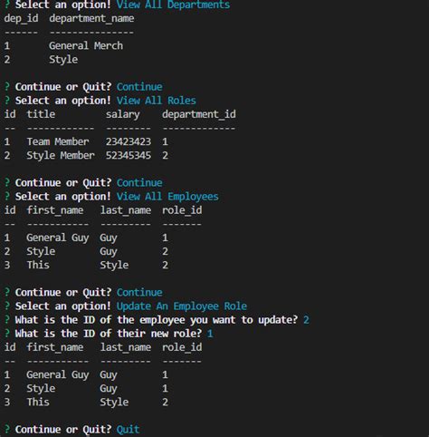 Github Maxholzmannemployee Database
