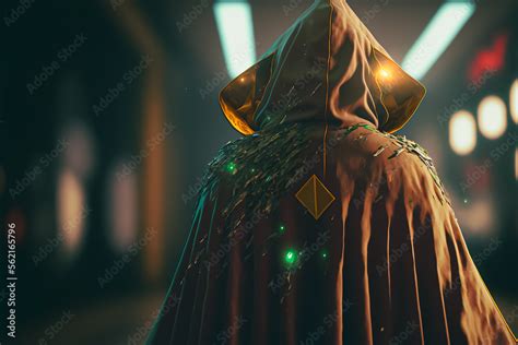 a cloak that makes the wearer invisible to the human eye magical invisible cloak isolated