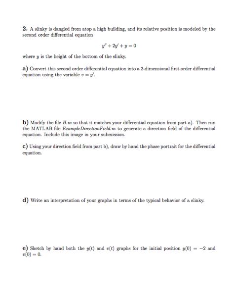 Solved Matlab Question Please Do The Entire Question If