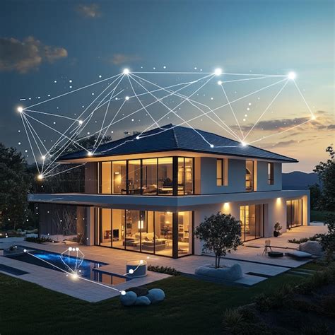 A Mesh Wifi System With Multiple Nodes Covering A Large Home With