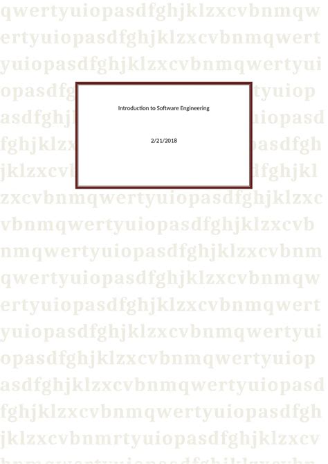 Functional And Non Functional Requirements Analysis Report