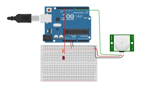 Circuit Design Sensor Pir Con Arduino Tinkercad