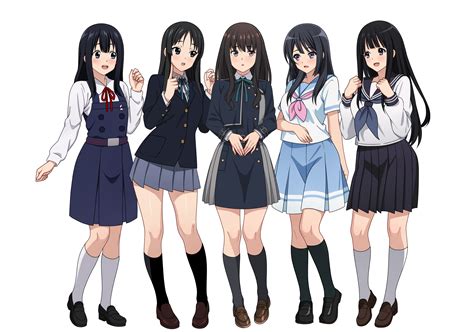 The Big Imageboard Tbib 5girls Akiyama Mio Black Hair Blue Eyes