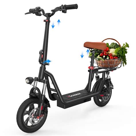 Iscooter 500w Electric Scooter With Seat For Adult 12 Commuter E