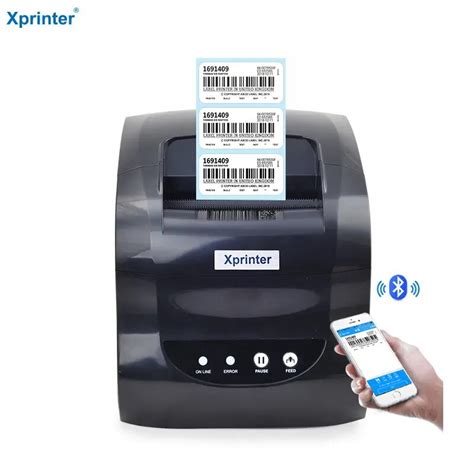 Xprinter 365b 열전사 라벨 프린터 바코드 스티커 영수증 프린터 20 80mm 2 In 1 인쇄기 지원