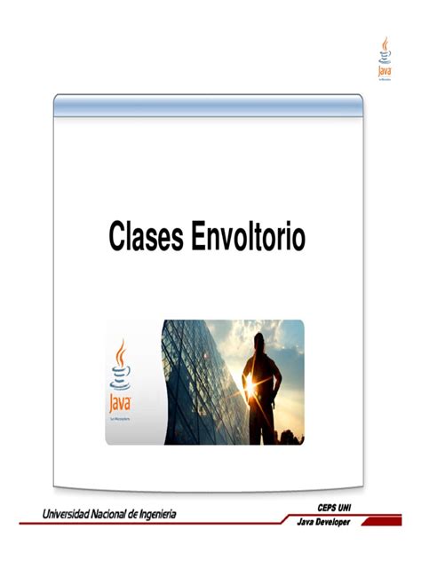 1 Clases Envoltorio Descargar Gratis Pdf Objeto Informática