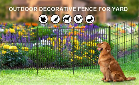 Toolterritary 10 Panels No Dig Garden Fence With Gate 32