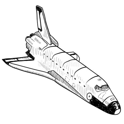 Space Shuttle Drawing In Vector Format