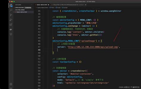 文本，wangeditor5教程 上传图片，在开发文档的菜单配置当中，去搜索里搜索图片，也可以找到，上传图片必须有服务端的图片，验证接口正确用