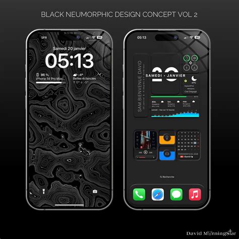 Setup Today Black Neumorphic Design Concept Vol 2 Swipe Left For