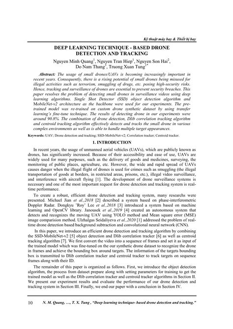 Deep Learning Technique Based Drone Detection And Tracking