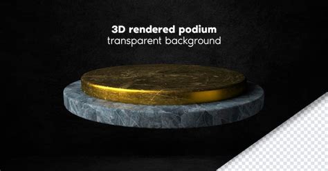 Premium Psd Product Podium Marble And Dark Gold Texture 3d Rendered