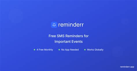 Sms Reminders Free Text Message Reminder App Reminderr