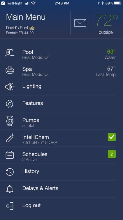 Screenlogic Connect By Pentair Water Pool And Spa Inc