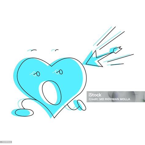 사랑 아이콘 벡터귀여운 심장 스티커 그림선형 채우기 스타일 아이콘 벡터 로맨스에 대한 스톡 벡터 아트 및 기타 이미지 로맨스