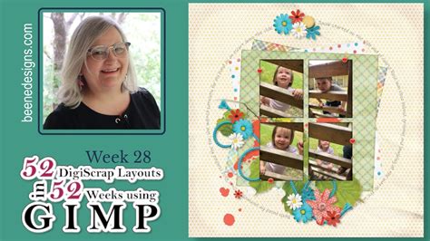 GIMP Start To Finish Digital Scrapbook Layout Creation YouTube