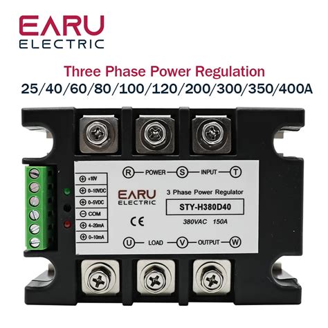 Three Phase Ac Voltage Regulating Module Power Regulator Thyristor 380v Solid State Relay