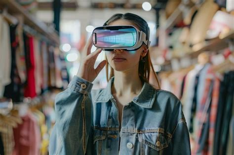 Investigate The Use Of Augmented Reality In Fashio Generative Ai Premium Ai Generated Image