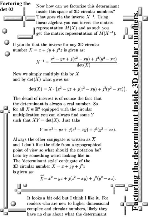 Factorization Of The Determinant Inside The Space Of 3d Circular
