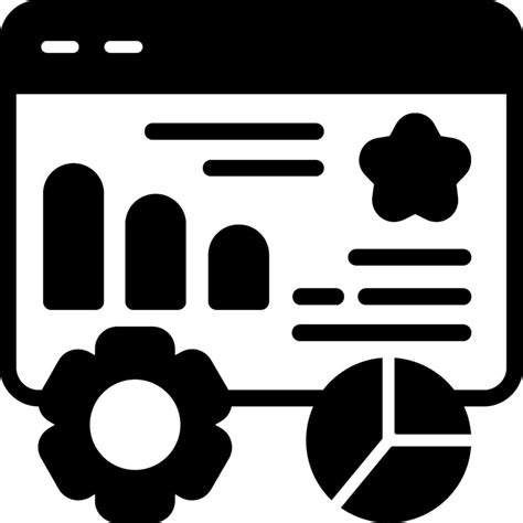 Web Analytics Solid Element Style 57748063 Vector Art At Vecteezy