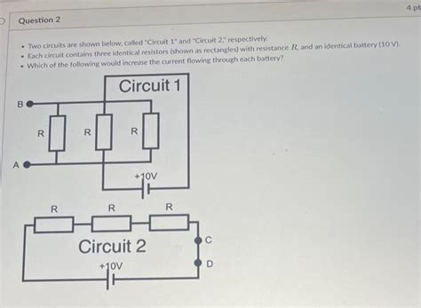 Solved Two Circuits Are Shown Below Called Circuit 1 Chegg Com
