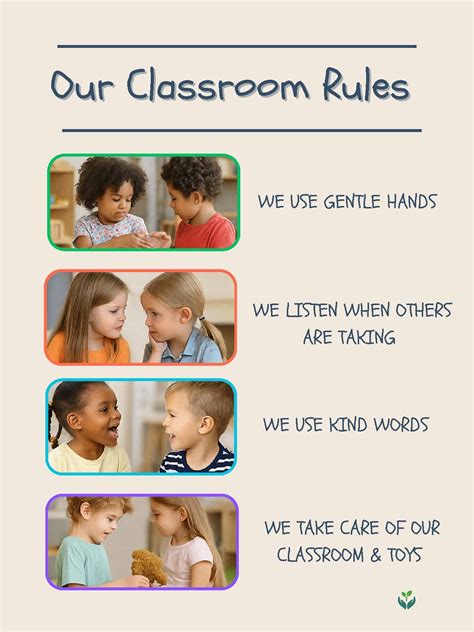 Classroom Rules Visuals With Real Photos Sel And Behavior Support