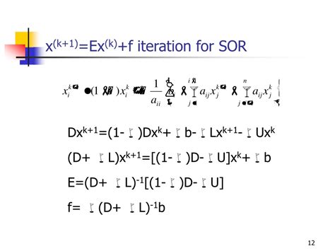 Ppt Iterative Solution Methods For Efficient Convergence To Solution