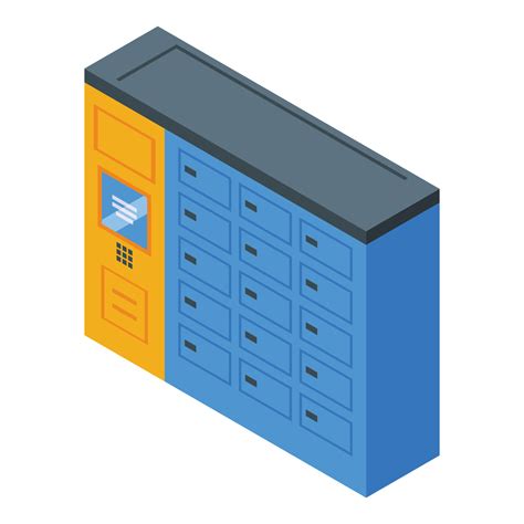 Locker Parcel Icon Isometric Vector Free Delivery 15066569 Vector Art At Vecteezy