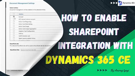 How To Enable SharePoint Integration With D CE YouTube