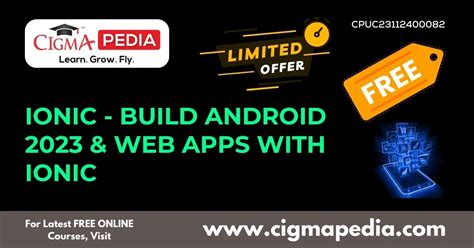 Ionic Build Android 2023 And Web Apps With Ionic Free Course