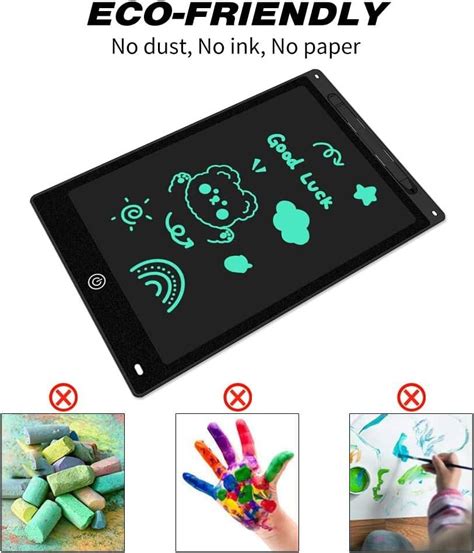 12 Lcd Writing Tablet Electronic Digital Writing And Colorful Screen Doodle Board Handwriting