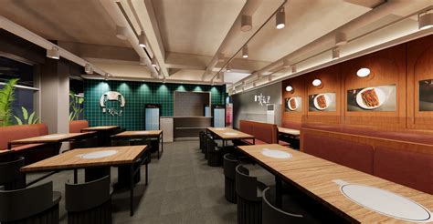 프렌차이즈 외식업 브랜드 인테리어디자인 3d 공간 모델링 포트폴리오 크몽