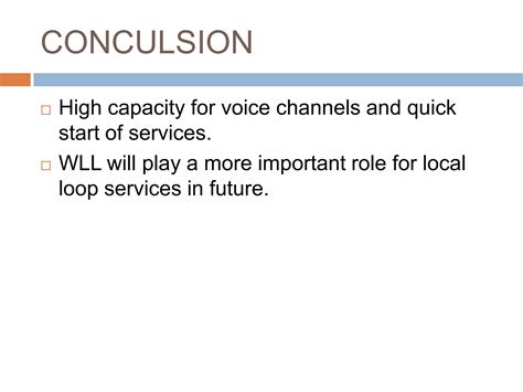Wireless Local Loop Pptx Computer Networking Computing