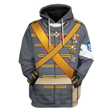 President Carl Gustaf Emil Mannerheim Uniform Costume 3d Hoodie Appare