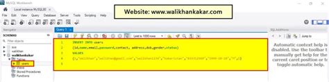Wali Khan Kakar On Linkedin Mysql Sql Mysqlworkbench