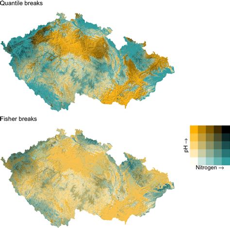 Bivariate Maps Showing The Spatial Distribution Of Ph And Nitrogen Download Scientific Diagram